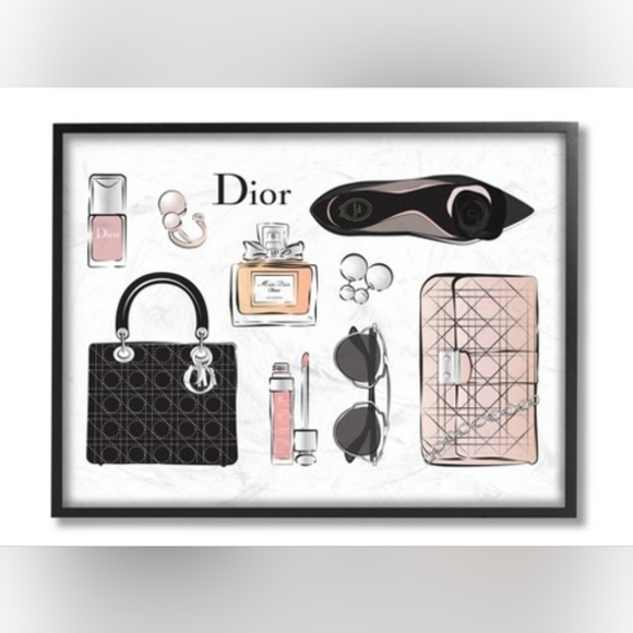 Dior | Wall Decor | Dior 5x7 Framed Wall Art | Poshmark